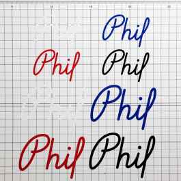 *PHIL* logo decal 3p set - BLUE LUG GLOBAL ONLINE STORE