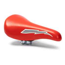 *KUWAHARA* lightning saddle (red/silver) - BLUE LUG GLOBAL ONLINE STORE