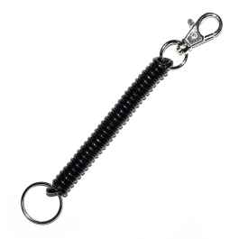 *SUPER COIL* clip on key coil (black) - BLUE LUG GLOBAL ONLINE STORE