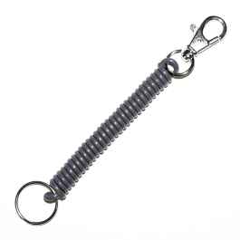 *SUPER COIL* clip on key coil (gray) - BLUE LUG GLOBAL ONLINE STORE