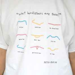 *BLUE LUG* NITTO handlebar t-shirt (white) - BLUE LUG GLOBAL ONLINE STORE