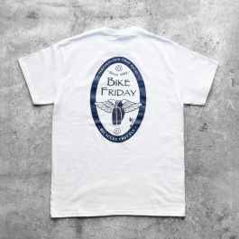 *BIKE FRIDAY* logo pocket t-shirt (white) - BLUE LUG GLOBAL ONLINE STORE