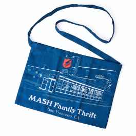 *MASH* musette bag (thrift) - BLUE LUG GLOBAL ONLINE STORE