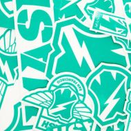 *MASH* sticker pack (meta gold/black/white) - BLUE LUG GLOBAL ONLINE STORE