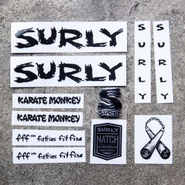 *SURLY* karate monkey new frame decal set (black) - BLUE LUG GLOBAL ...