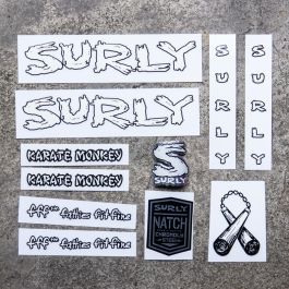 *SURLY* karate monkey new frame decal set (white) - BLUE LUG GLOBAL ...