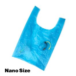 *FAIRWEATHER* packable nano tote (cyan) - BLUE LUG GLOBAL ONLINE STORE